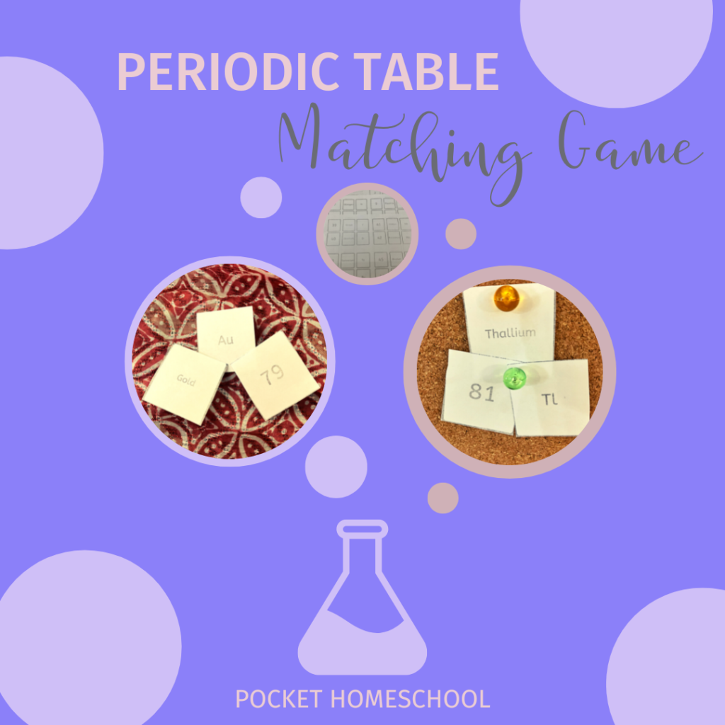 Periodic Table Matching Game - Pocket Homeschool